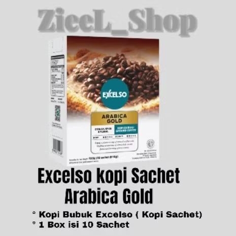 Jual Kopi Bubuk Excelso Arabica Gold - Kopi Sachet Saving box | Shopee ...