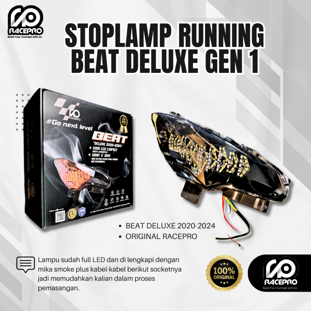 Jual LAMPU BELAKANG BEAT DELUXE BEAT STREET MODE RUNING RACEPRO 2020 ...