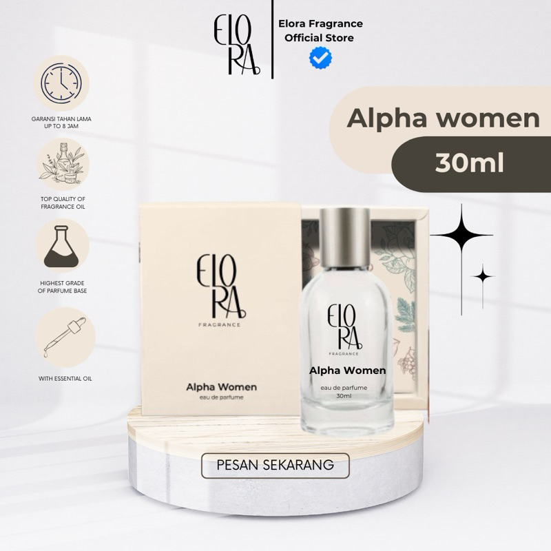 Jual ELORA FRAGRANCE - ALPHA WOMEN 30ML EDP EXTRAIT DE PARFUME | Shopee ...