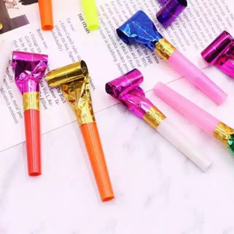 Jual Terompet Lidah/Terompet Pesta/Terompet ulang tahun (isi 10 pcs ...