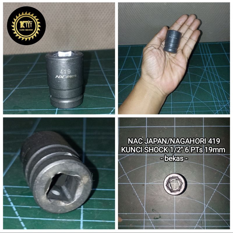 Jual mata shock kunci shock NAC JAPAN / NAGAHORI 419 impact socket ...