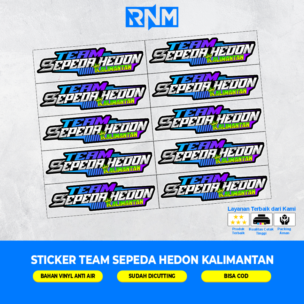 Jual STICKER TEAM SEPEDA HEDON KALIMANTAN | Shopee Indonesia