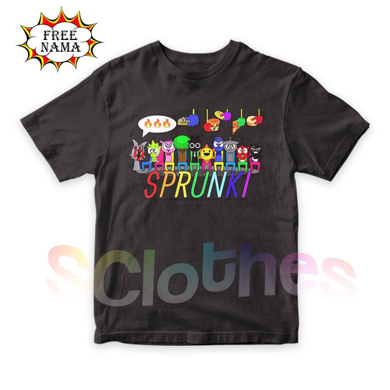 Jual Baju Anak Kaos Incredibox Sprunki Animation | Shopee Indonesia