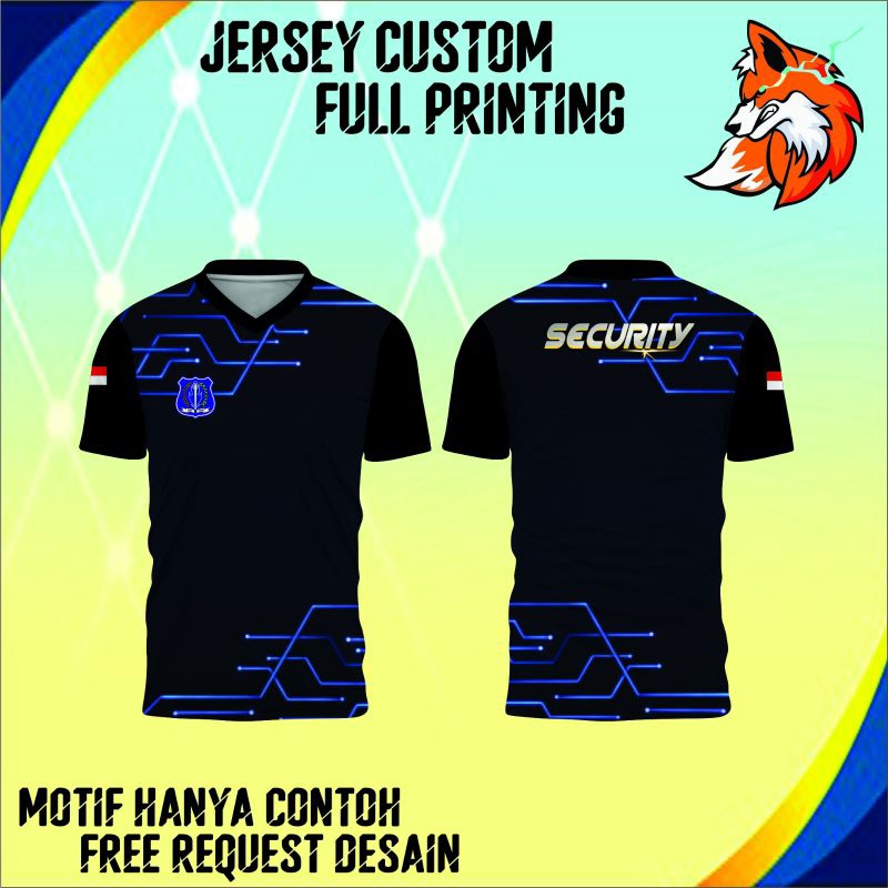 Jual Jersey security custom full printing | Shopee Indonesia