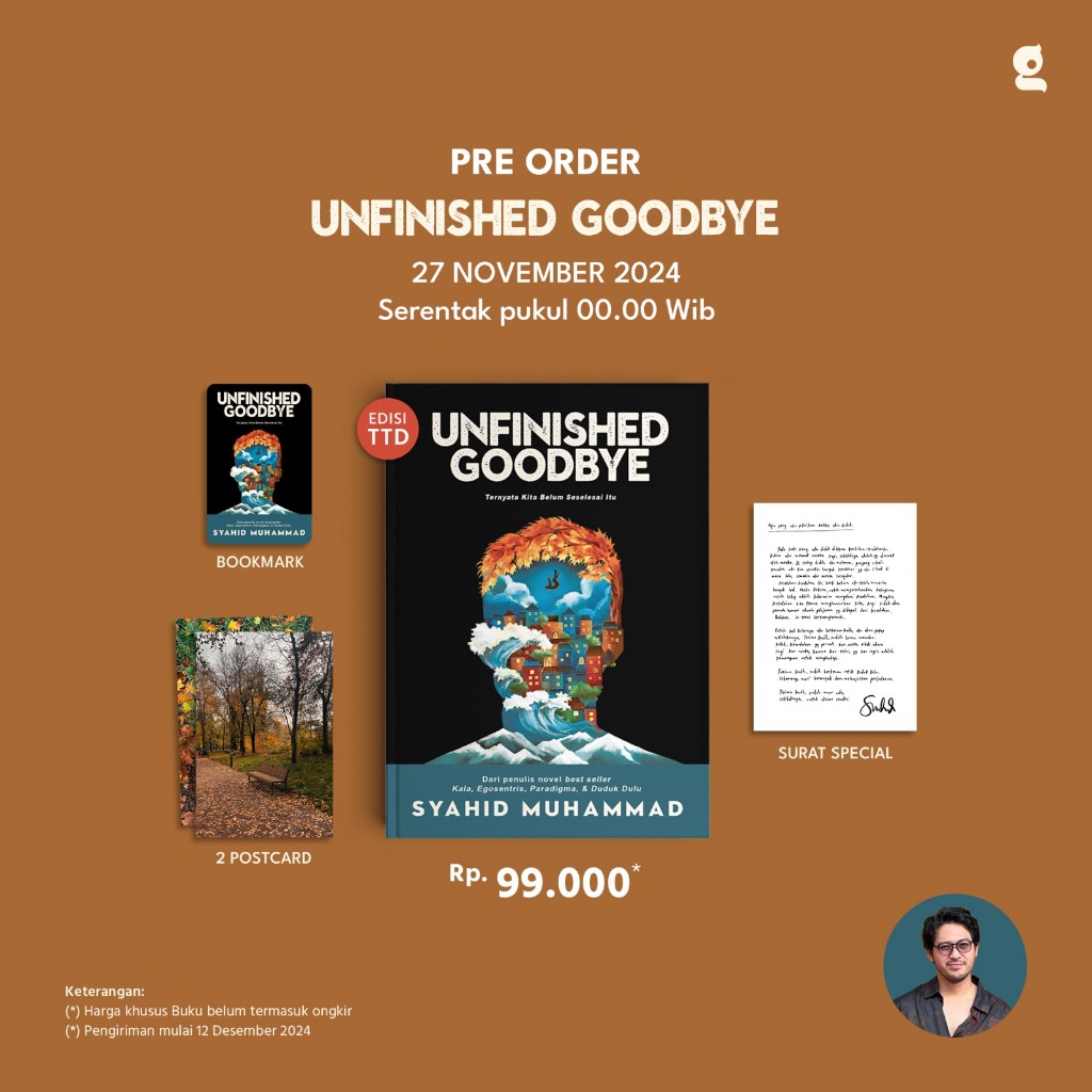 Jual BUKU UNFINISHED GOODBYE + BONUS - Syahid Muhammad - Gradien ...