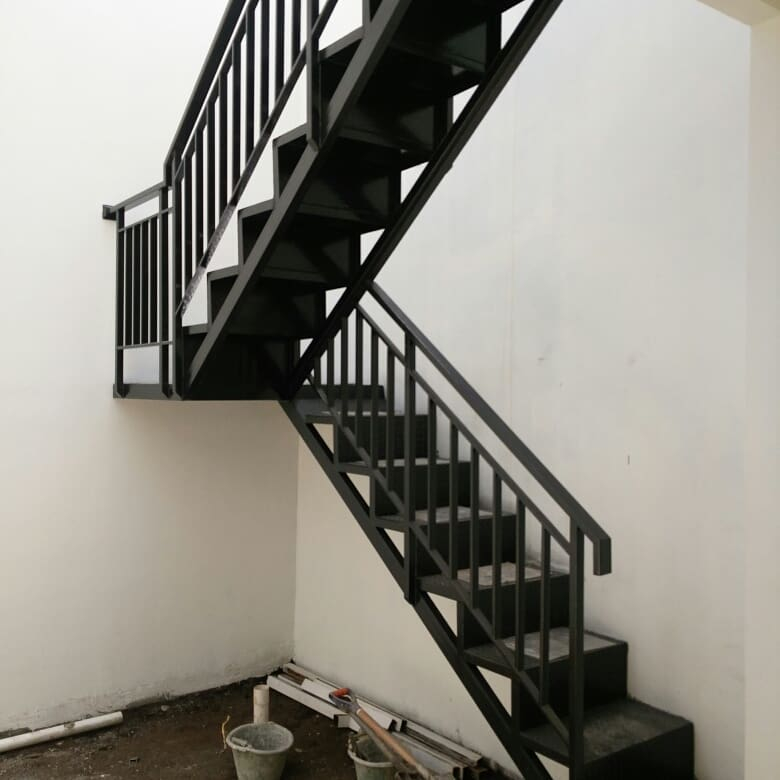 Jual tangga rebah besi + railing | tangga minimalis custom (harga ...