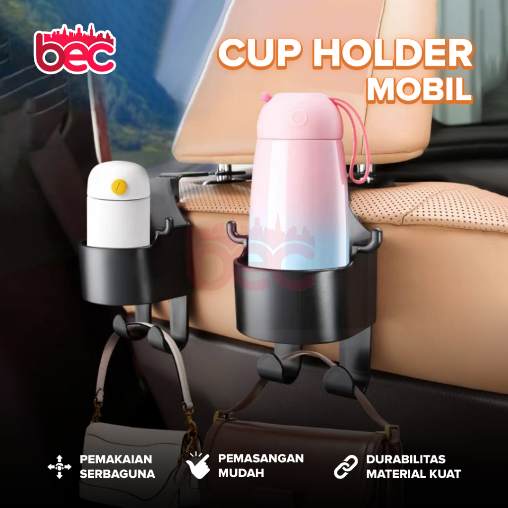 Jual Cup Holder Mobil Tempat Minum | Hanger Kursi Mobil Gantung Barang ...