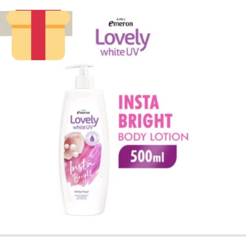 Jual emeron LOVELI whiteUV instan bright hembody 500 ml | Shopee Indonesia