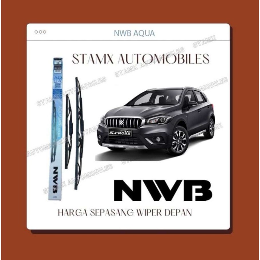 Jual Wiper Depan Kiri Kanan SUZUKI S CROSS / SCROSS / S-CROSS 2016-2022 ORIGINAL merk NWB AQUA ...