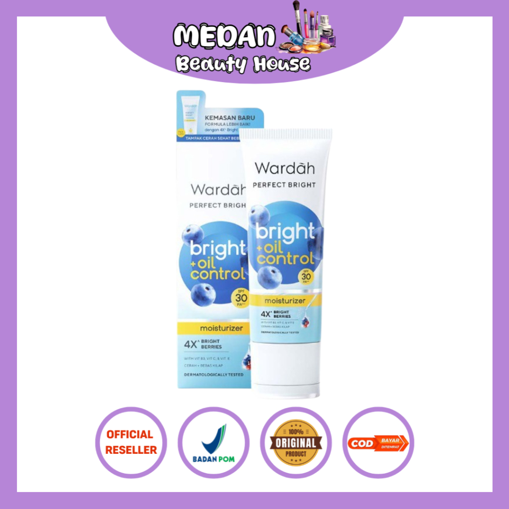 Jual Wardah Lightening Moisturizer Perfect Bright 20ml Oily (kemasan ...