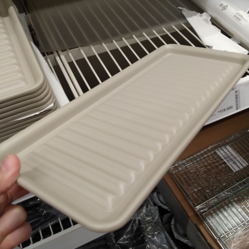 Jual IKEA VALVARDAD alas piring dan gelas baki nampan gelombang ...