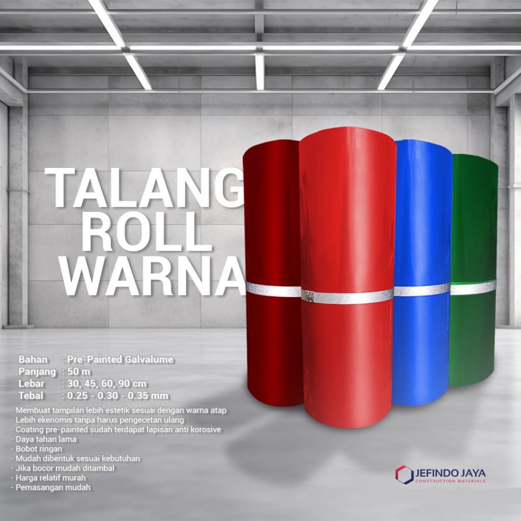 Jual TALANG PLAT ROLL - GALVALUM - L.90 | Shopee Indonesia