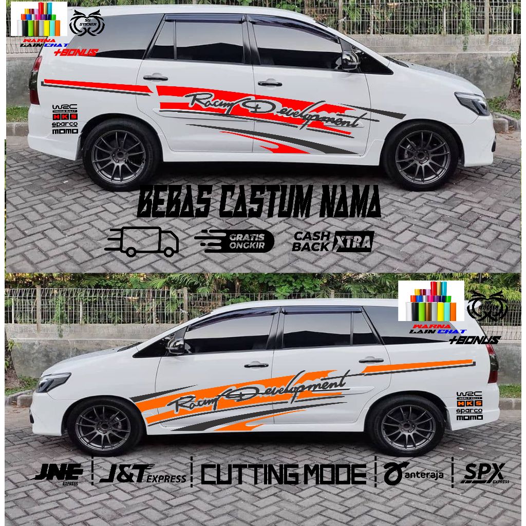 Jual Stiker mobil Toyota inova list Cutting stiker INNOVA Terbaru ...