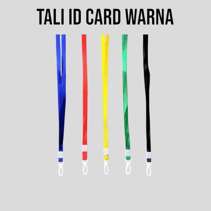 Jual tali name tag warna tali lanyard nama card ( 10 pcs) | Shopee ...