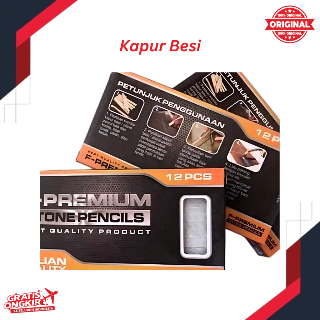 Jual KAPUR BESI / STONE PENCIL / KAPUR BESI ISI 12 PCS / KAPUR BESI FERRARI F-PREMIUM | Shopee ...