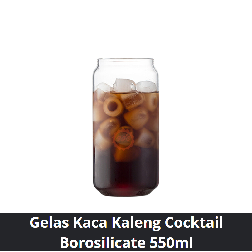 Jual Gelas Kaca Kaleng Cocktail Glass Borosilicate 550ml | Shopee Indonesia
