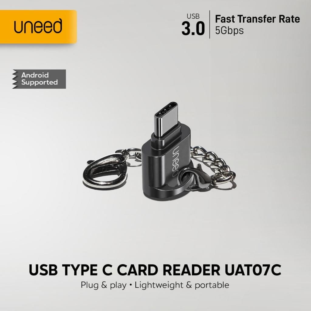 Jual UNEED USB Type C Card Reader Micro SD - UAT07C | Shopee Indonesia