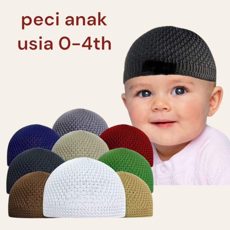 Jual Peci Rajut ANAK ANAK Peci Rajut Exclusive Kualitas Premium Nanas ...