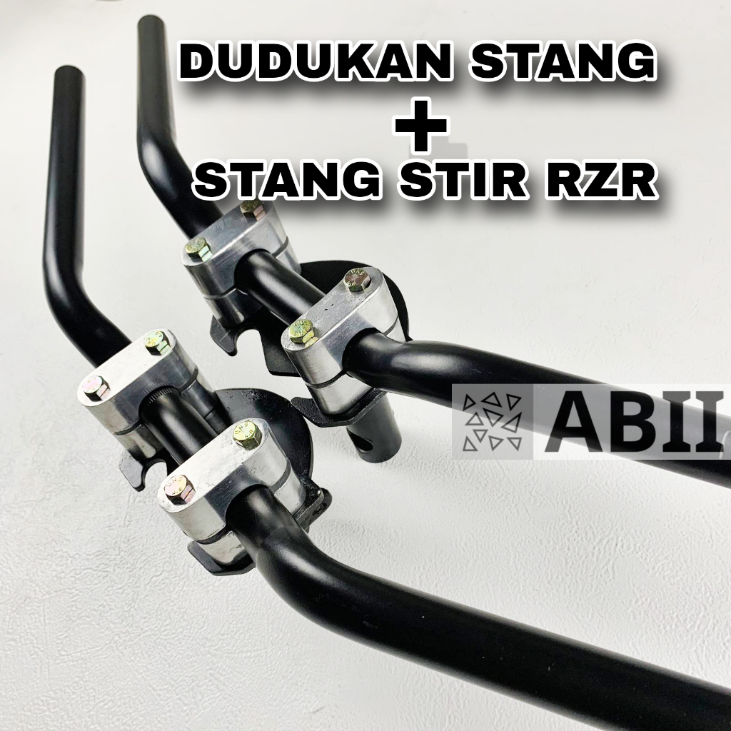 Jual PAKET STANG STIR RZR PLUS DUDUKAN STANG RACING UNIVERSAL | Shopee ...