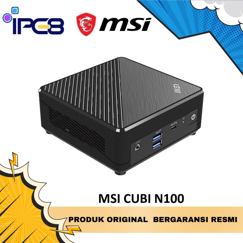 Jual MSI MINI PC CUBI N ADL INTEL N100 FULL SET | MINI PC INTEL CELERON N100 WITH RAM / SSD ...