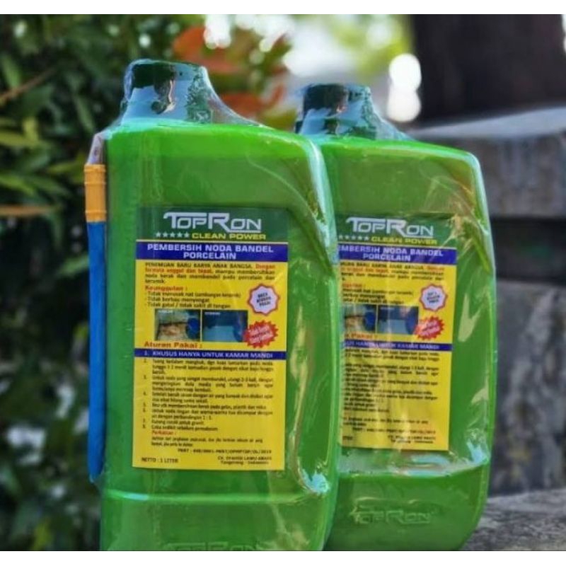 Jual AJM Topron Cairan Pembersih Noda Kerak Kamar Mandi 1 Liter ...