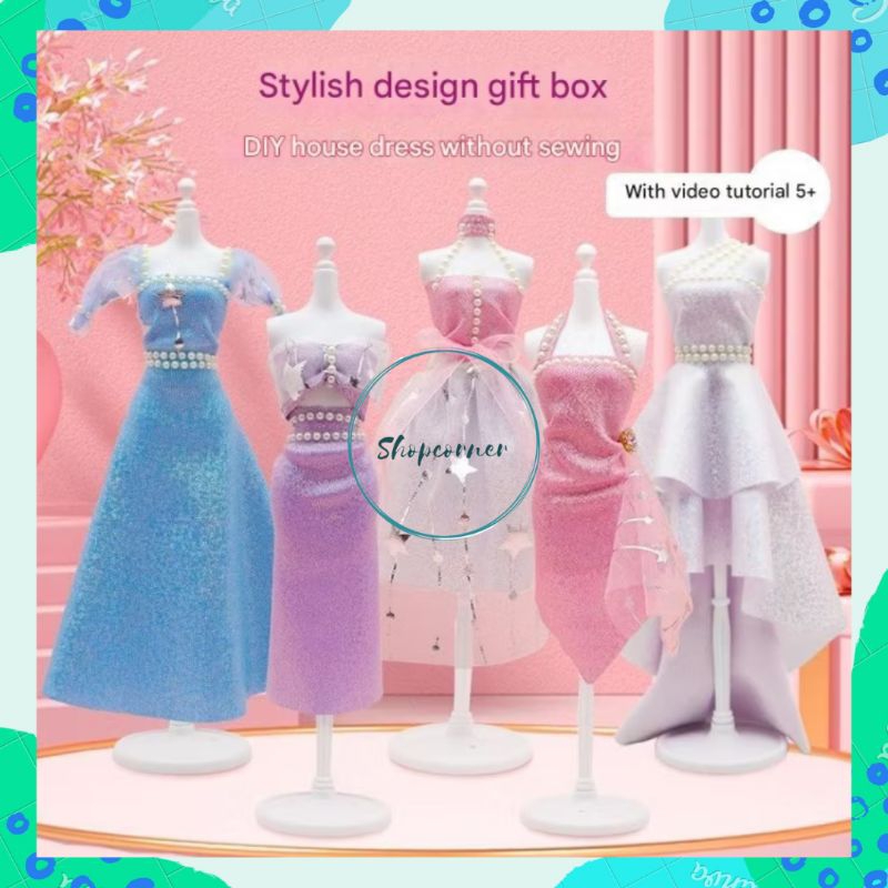 Jual DIY Craft Princess Dress / Mainan Kerajinan Tangan Membuat Gaun ...