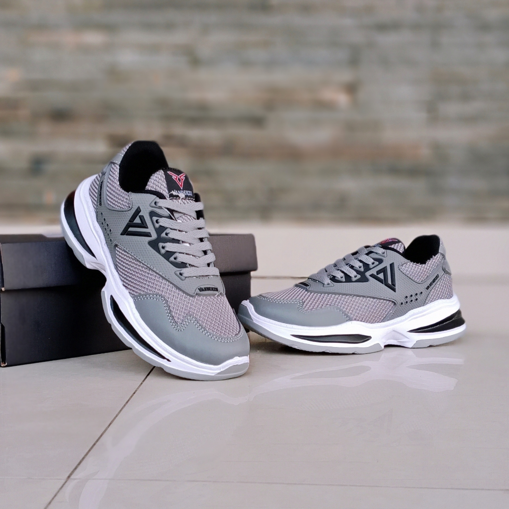 Jual Sepatu Sneakers Olah Raga Lari Anak Sepatu Running Unisex Abu ...