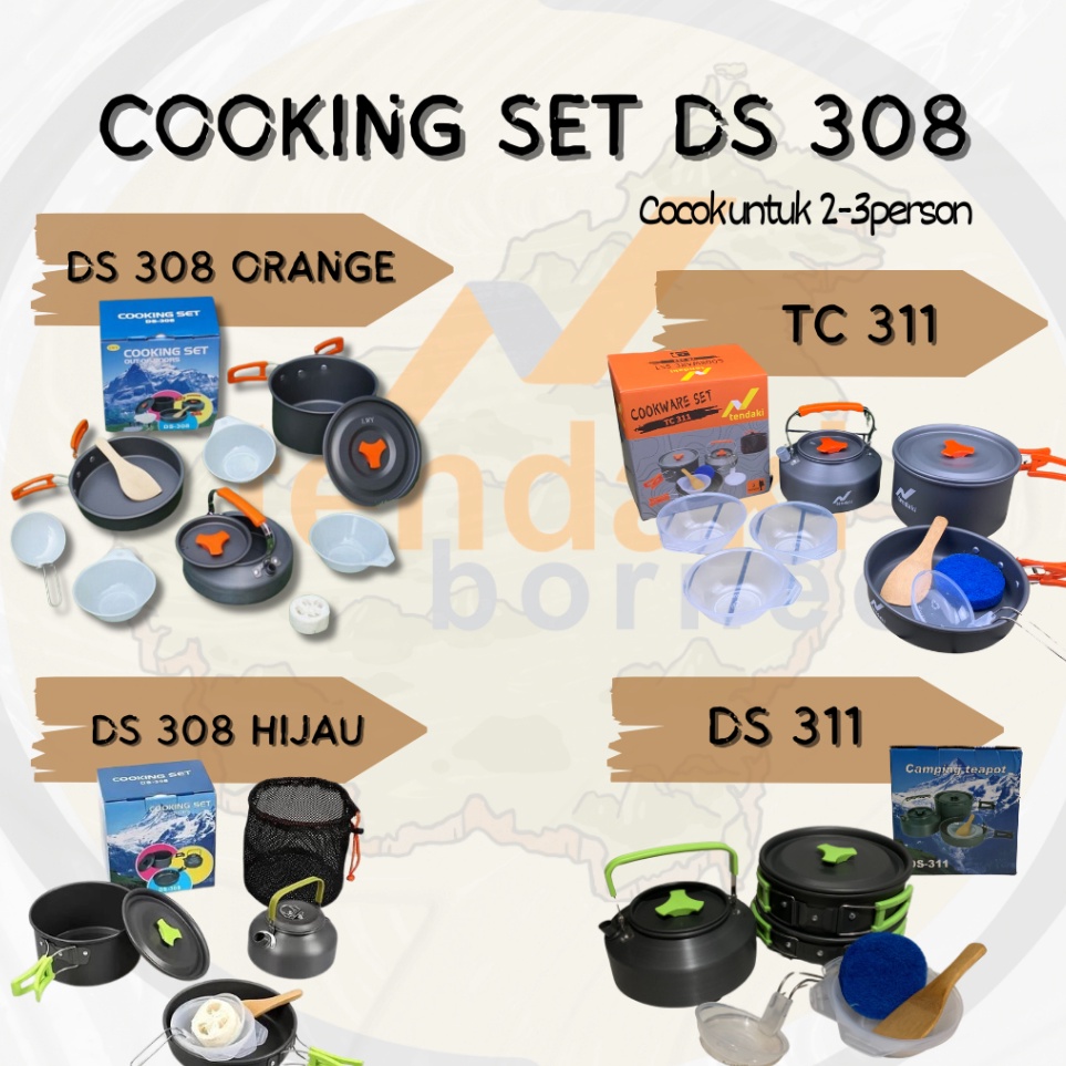 Jual Segera Nantikan KOLEKSI COOKING SET TENDAKI DS 38 DS 311 TC 311 TC ...