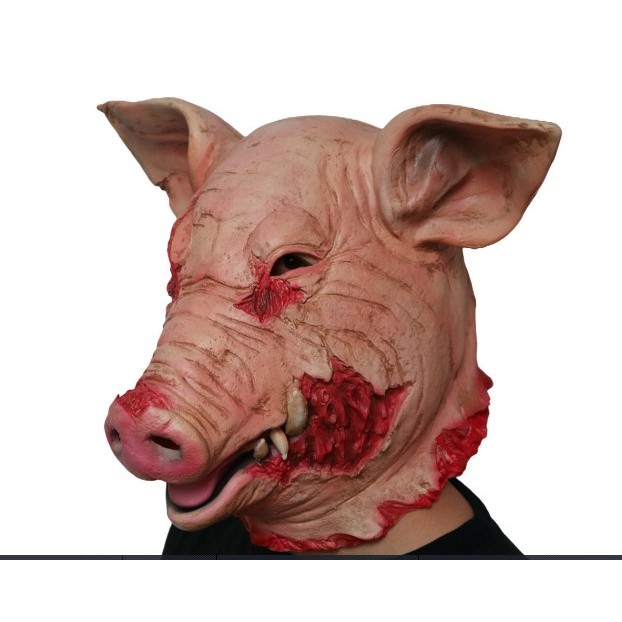 Jual Topeng Cosplay Halloween Topeng lateks Premium Topeng babi ...