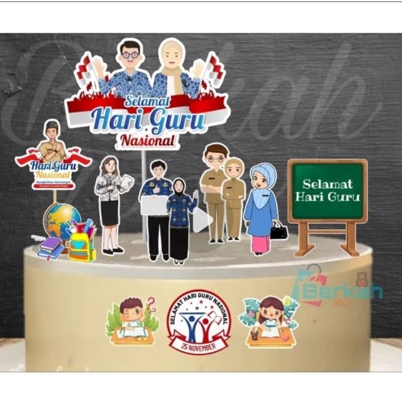 Jual hari guru, toper hari guru, toper tema selamat hari guru | Shopee ...