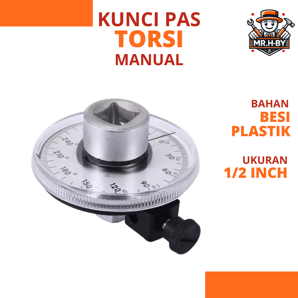 Jual Kunci Pas Torsi Manual Torque Wrench 1/2 Angle Gauge Hand Wrench ...