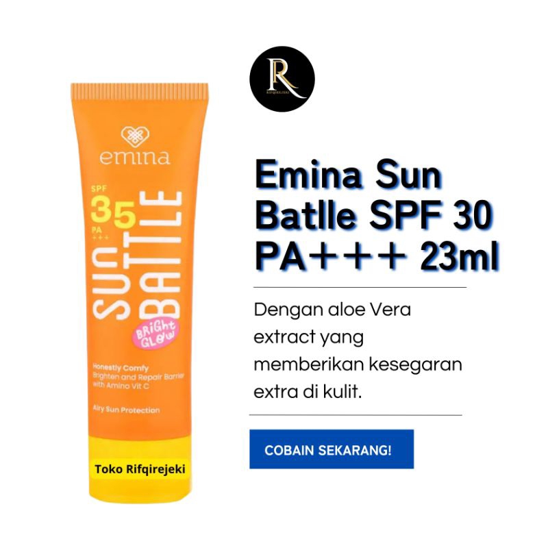 Jual Emina Sunscreen Sun Battle SPF 35 PA+++ 50ml | Shopee Indonesia