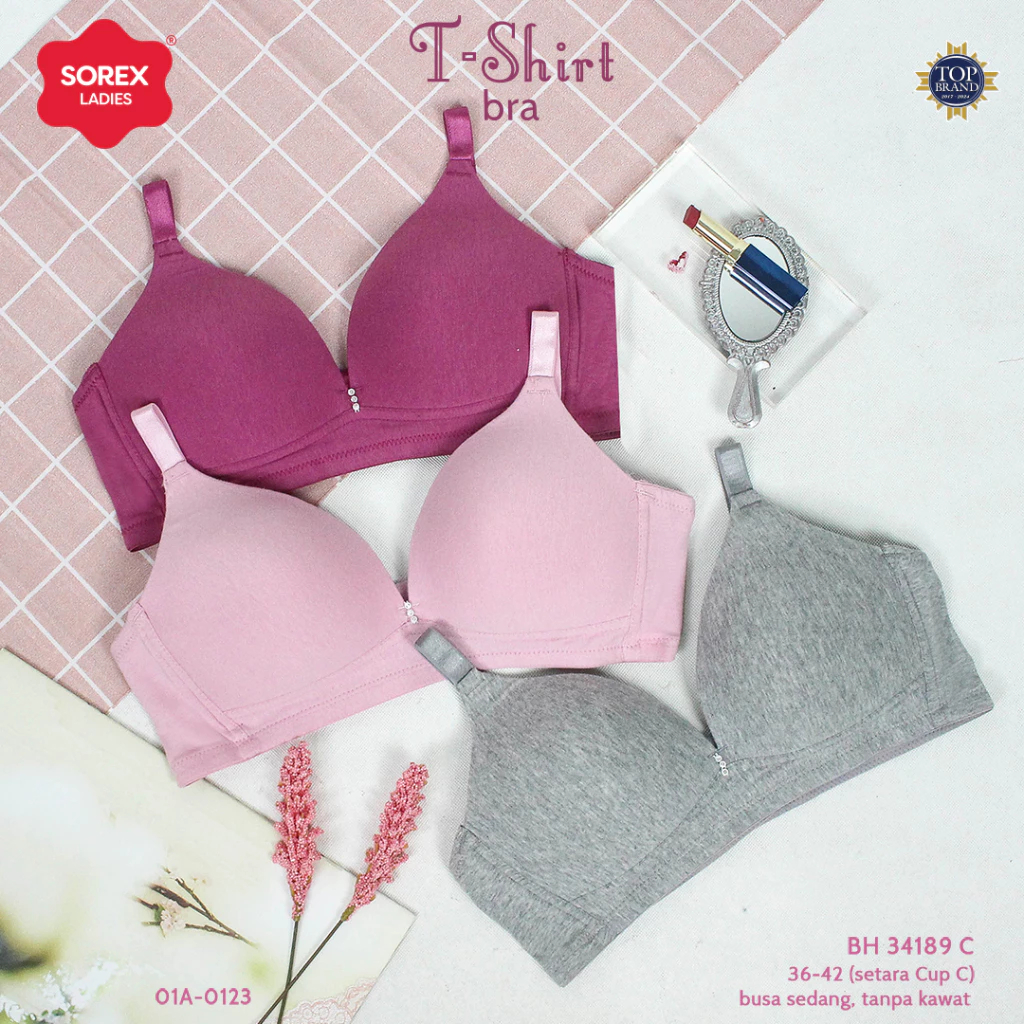 Jual Bh Bra Sorex 34189 Cup C (36-42) Kait 3 Katun | Busa Sedang Tanpa Kawat |jp | Shopee Indonesia