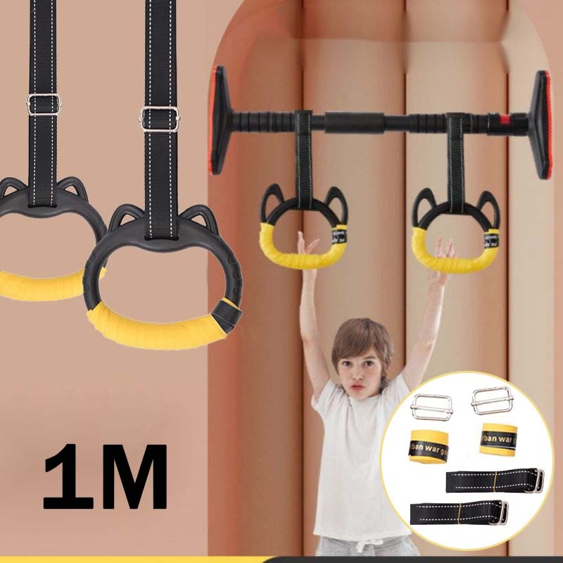 Jual 2 Sets Gym Ring Pull Up Anak Adujustable Gym Ring Anak ...