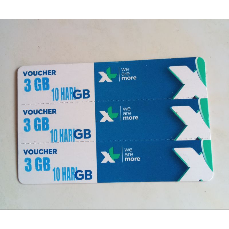 Jual VOUCHER XL 3 GB 10 HARI | Shopee Indonesia