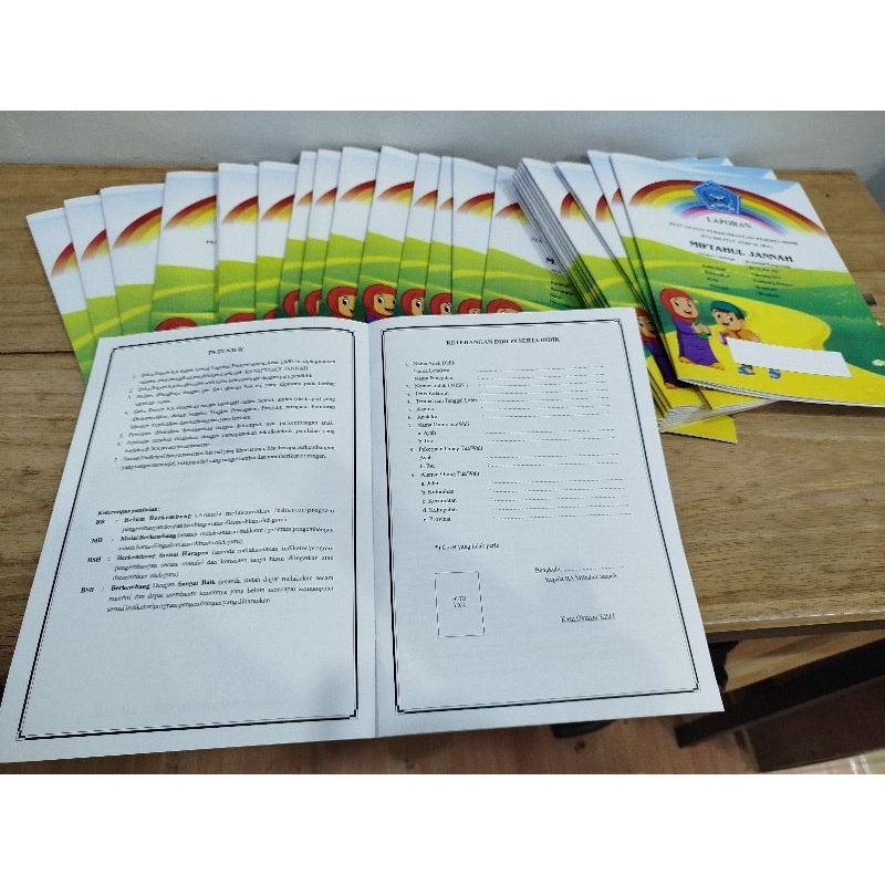 Jual buku raport Tk ukuran A4 16 halaman | Shopee Indonesia