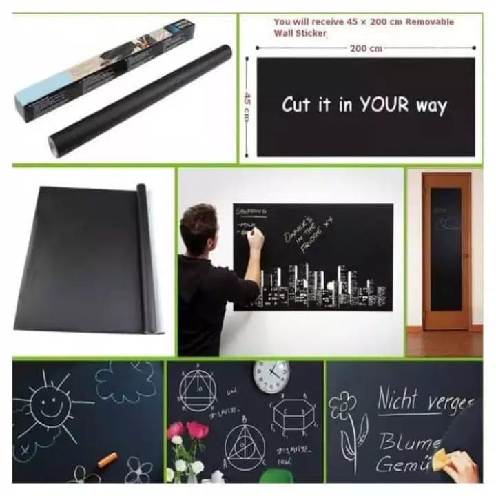 Jual 45x200cm Stiker Papan Tulis Tempel Dinding– Whiteboard ...