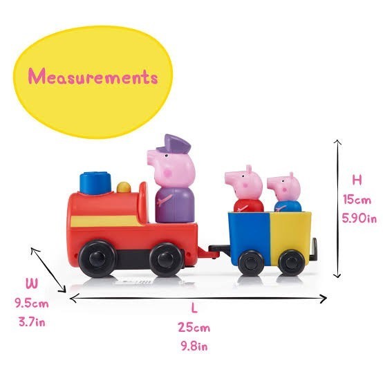 Jual Peppa Pig Toys Grandpa Pig Clever Train | Shopee Indonesia