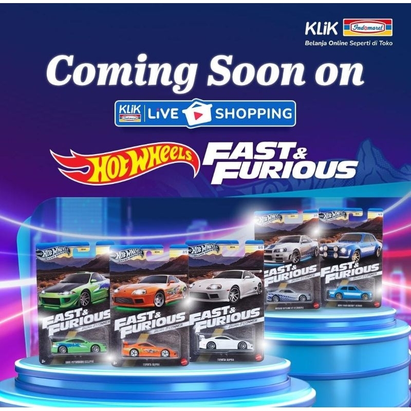 Jual Hot Wheels FnF Brian O'Conner 1 set isi 5pcs | Shopee Indonesia