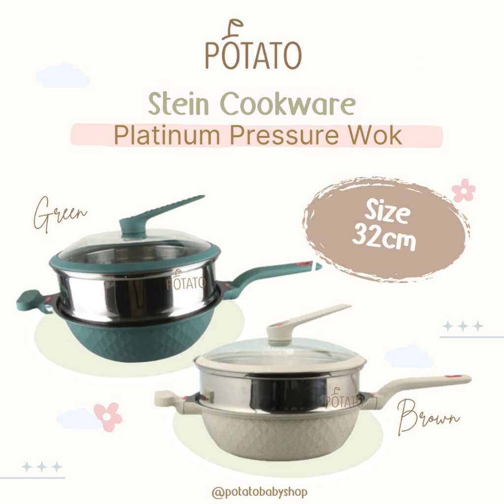 Jual Stein Cookware Platinum Pressure Wok Pan Presto - Panci Steincookware | Shopee Indonesia