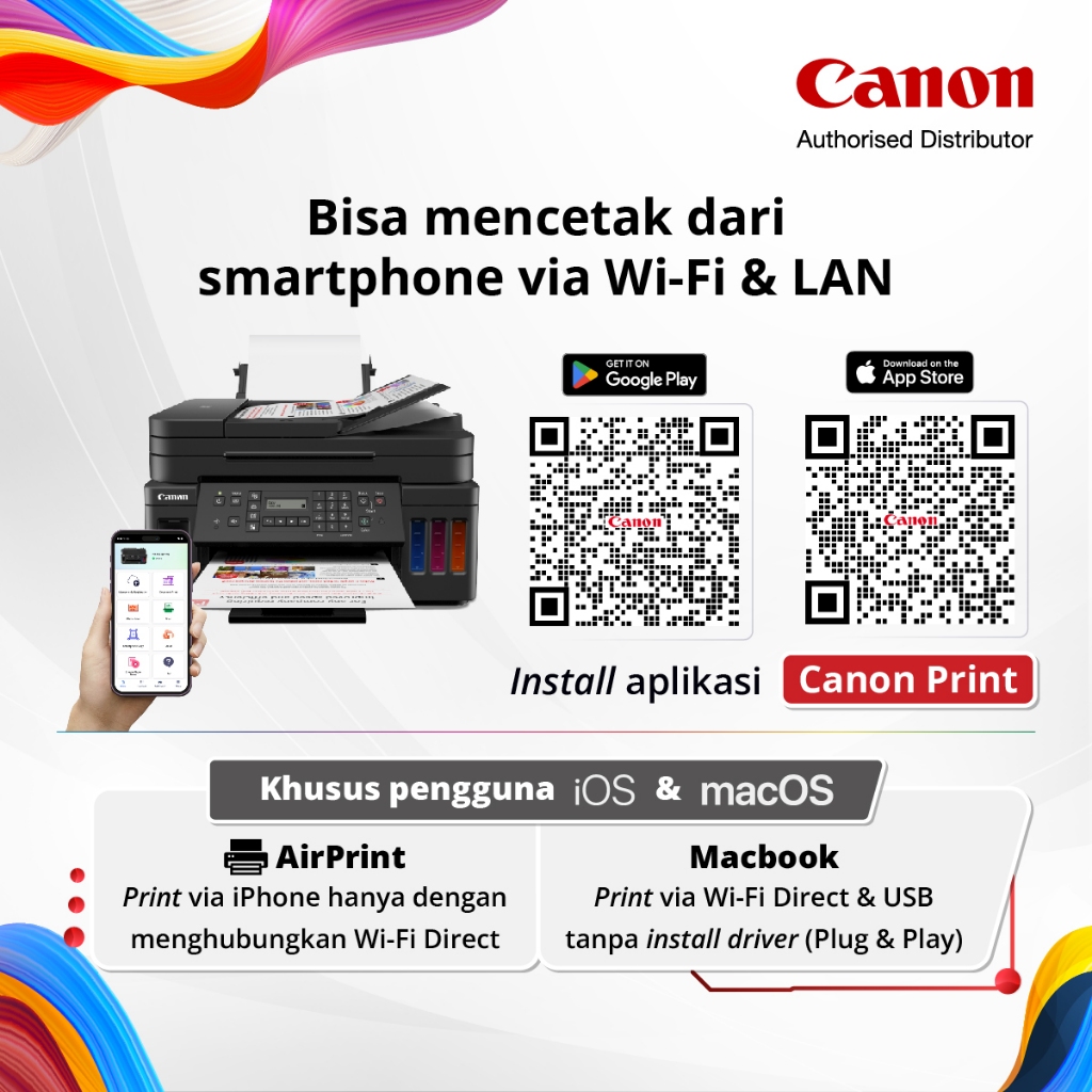 Jual Printer Ink Tank CANON PIXMA G7070 - Print Scan Copy Wifi ADF LAN ...