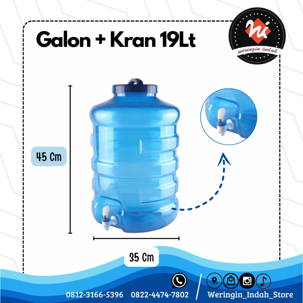 Jual Weringin Indah - Galon Air + Kran , Galon Kran Air Minum, Galon ...