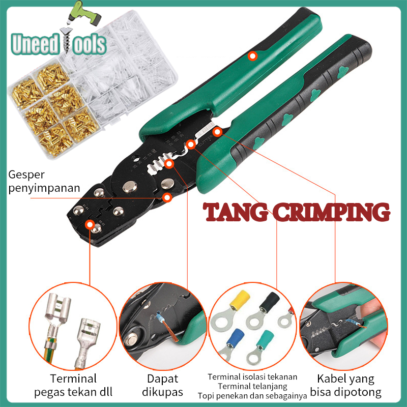 Jual UneedTools Tang Crimping Tools RJ45/RJ11 Tang Potong Kabel ...