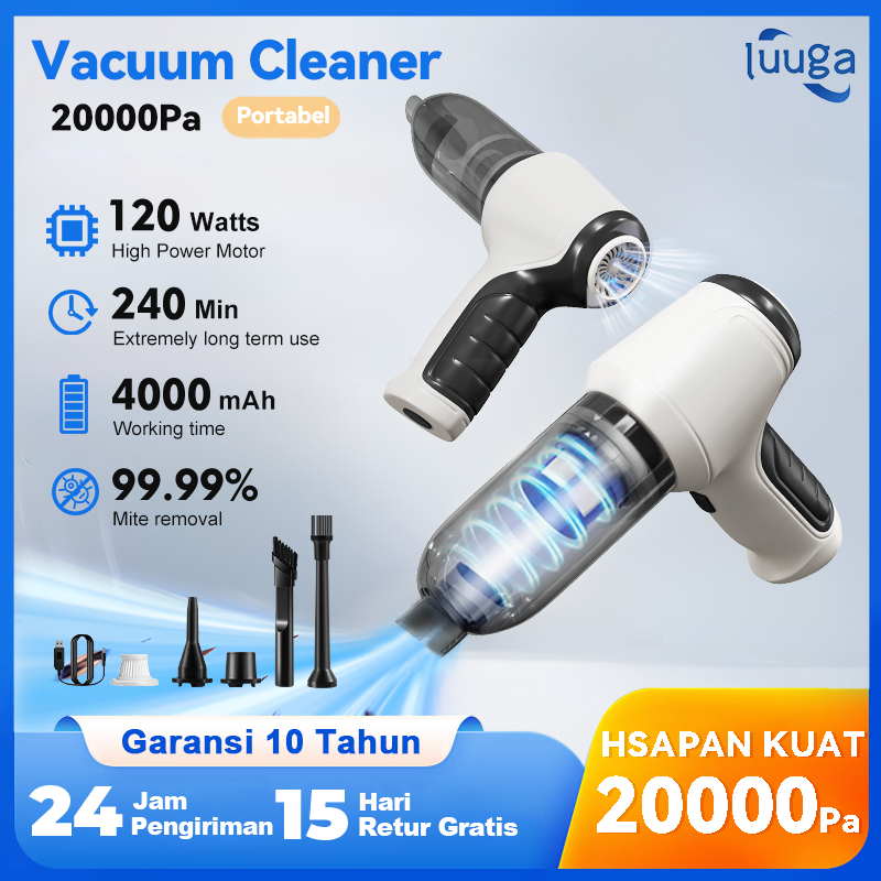 Jual Luuga Vacuum Cleaner Cordless Penyedot Debu 5 IN 1 Portable ...