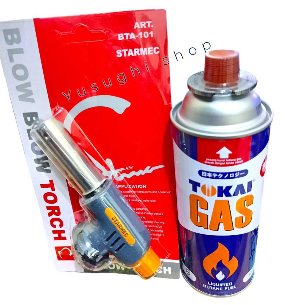 Jual Paket Gas Torch Portable Safety/Pematik Gas Kompor/Api Blow Torch ...