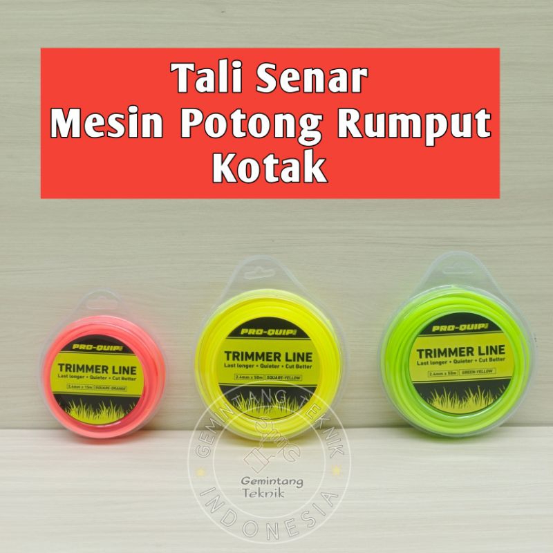 Jual Tali Senar Nylon Mesin Potong Rumput 15 Meter 50 Meter Merk PRO ...