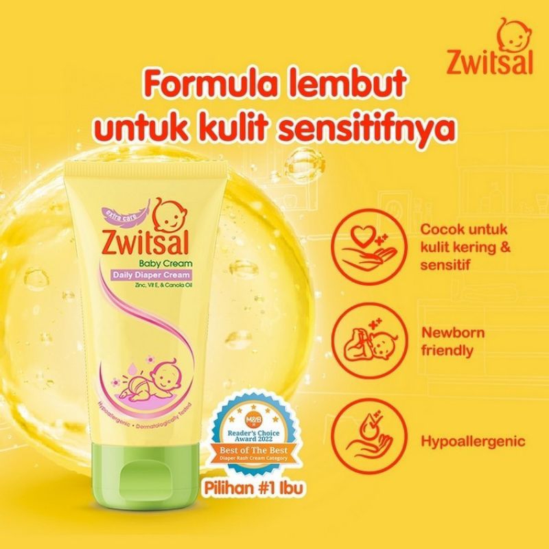 Jual Zwitsal Baby Cream Daily Diaper Cream 50gr | Shopee Indonesia