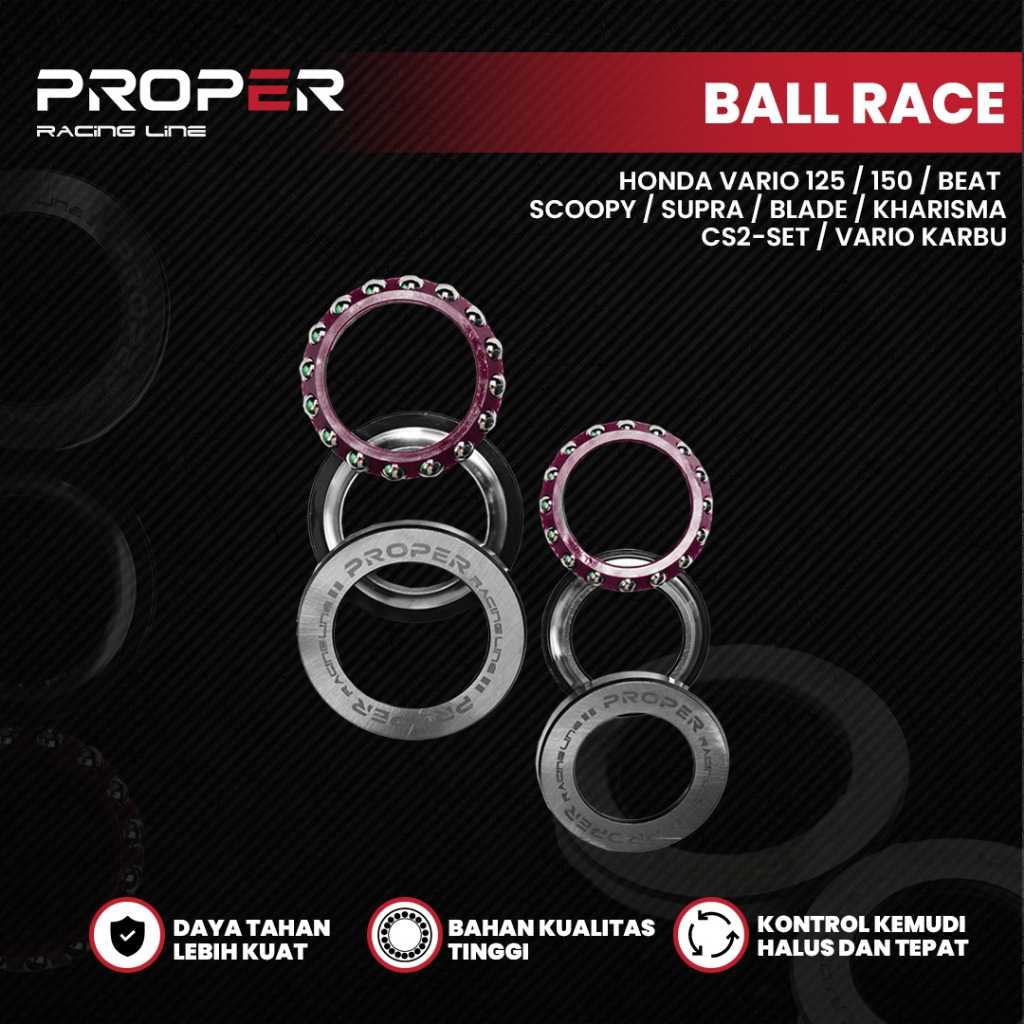 Jual PROPER RACING LINE BALL RACE KOMSTIR VARIO 125 PCX ADV BEAT SCOOPY ...