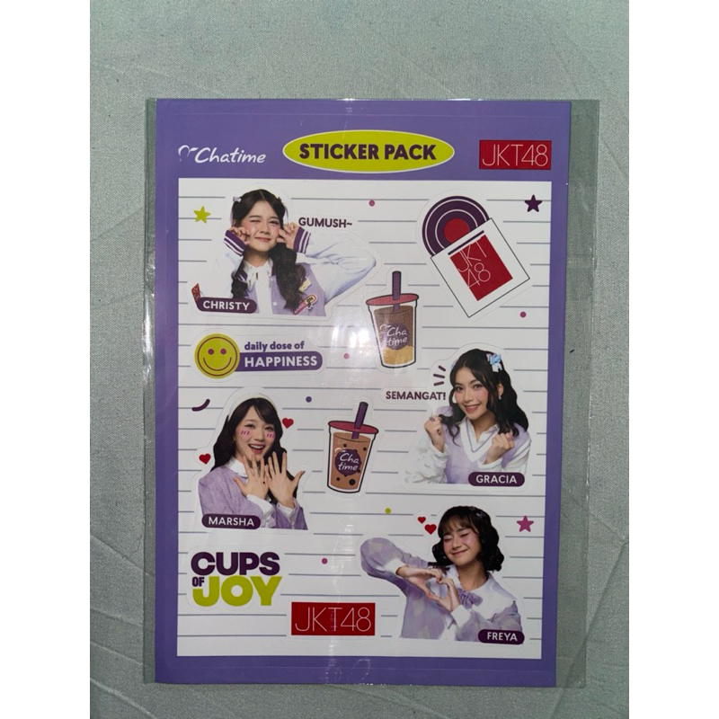 Jual Sticker Pack JKT48 chatime official | Shopee Indonesia