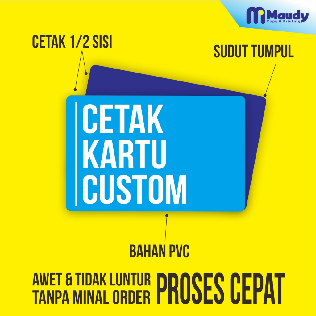 Jual Cetak kartu Custom / Cetak kartu / Id card / Name tag | Shopee ...